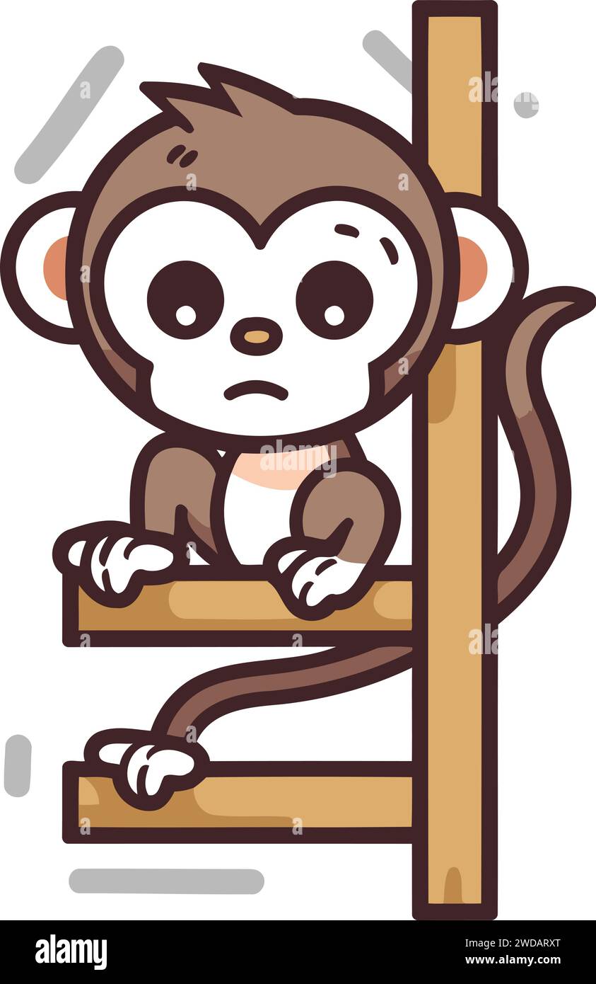 Monkey ladder Stock Vector Images - Alamy