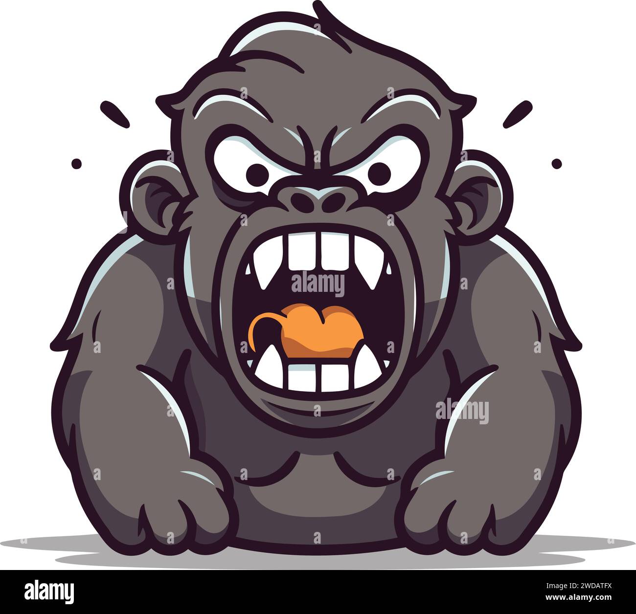 Angry gorilla cartoon hi-res stock photography and images - Alamy