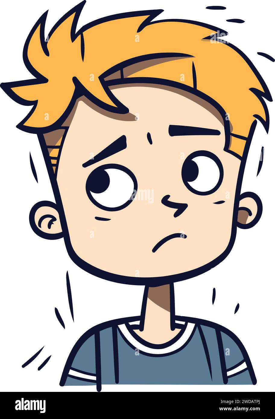 Angry teenage boy Stock Vector Images - Alamy