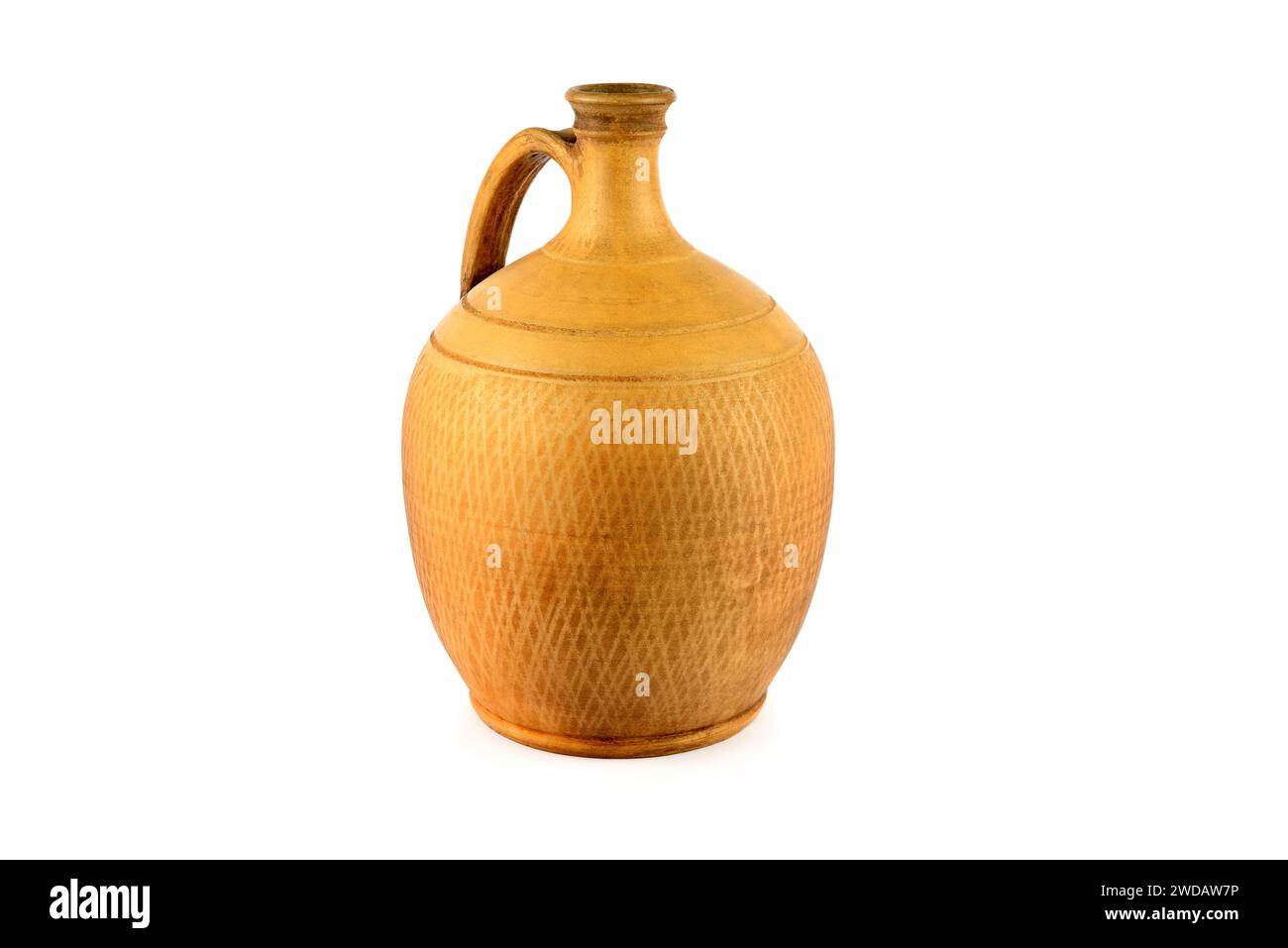 Ceramic amphora isolated on a white background. Retro objects Stock ...