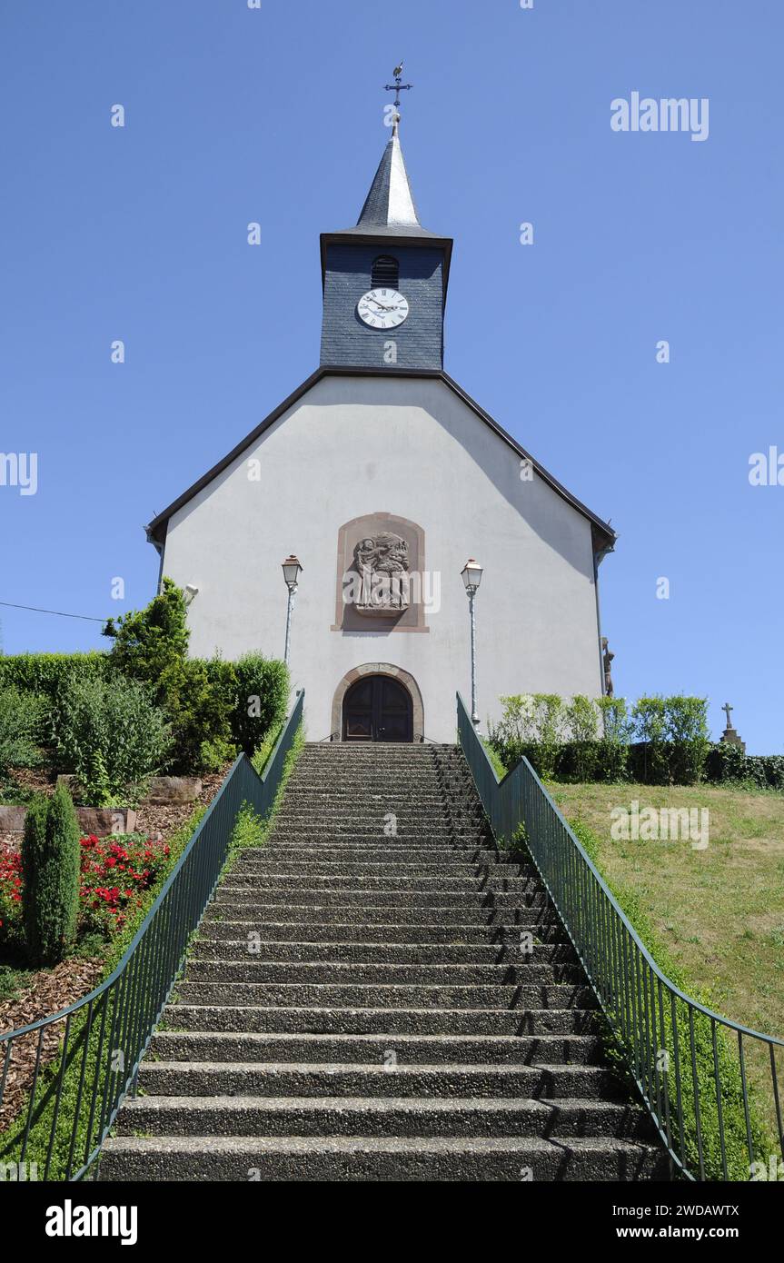 WINTZENBACH /REGION ALSACE /FRANCE 27June 2017. Lfe in Wintzenbach ...