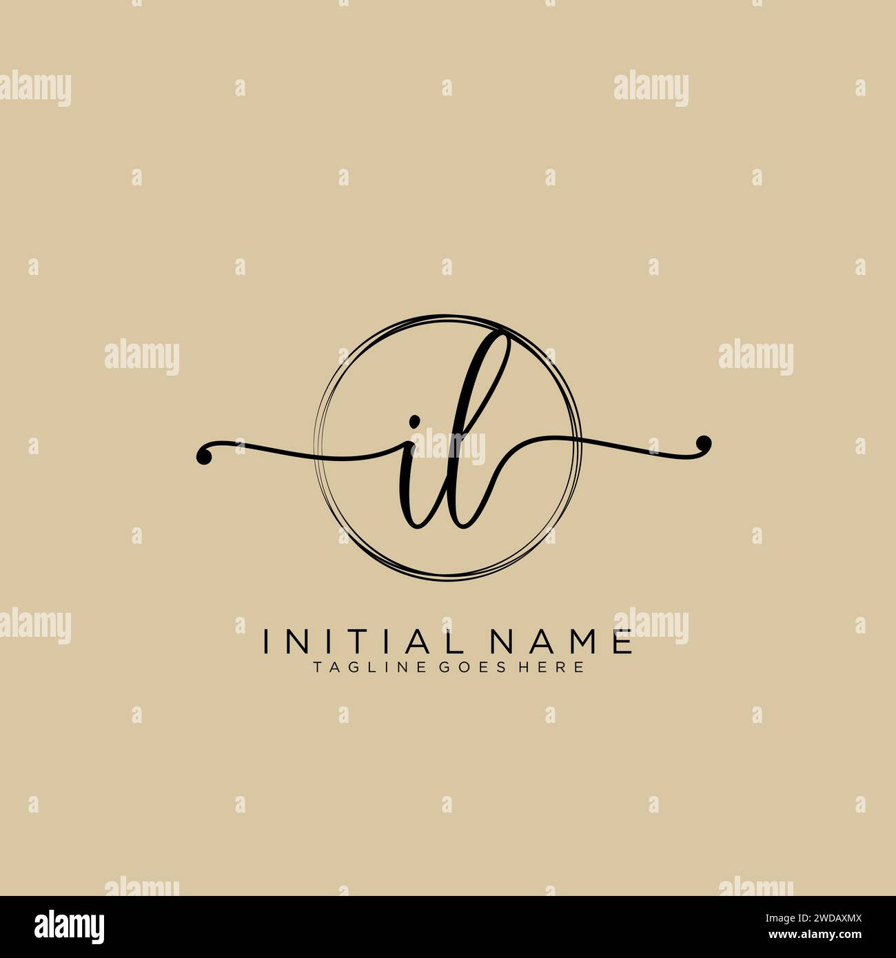 Initial il logo Stock Vector Images - Alamy