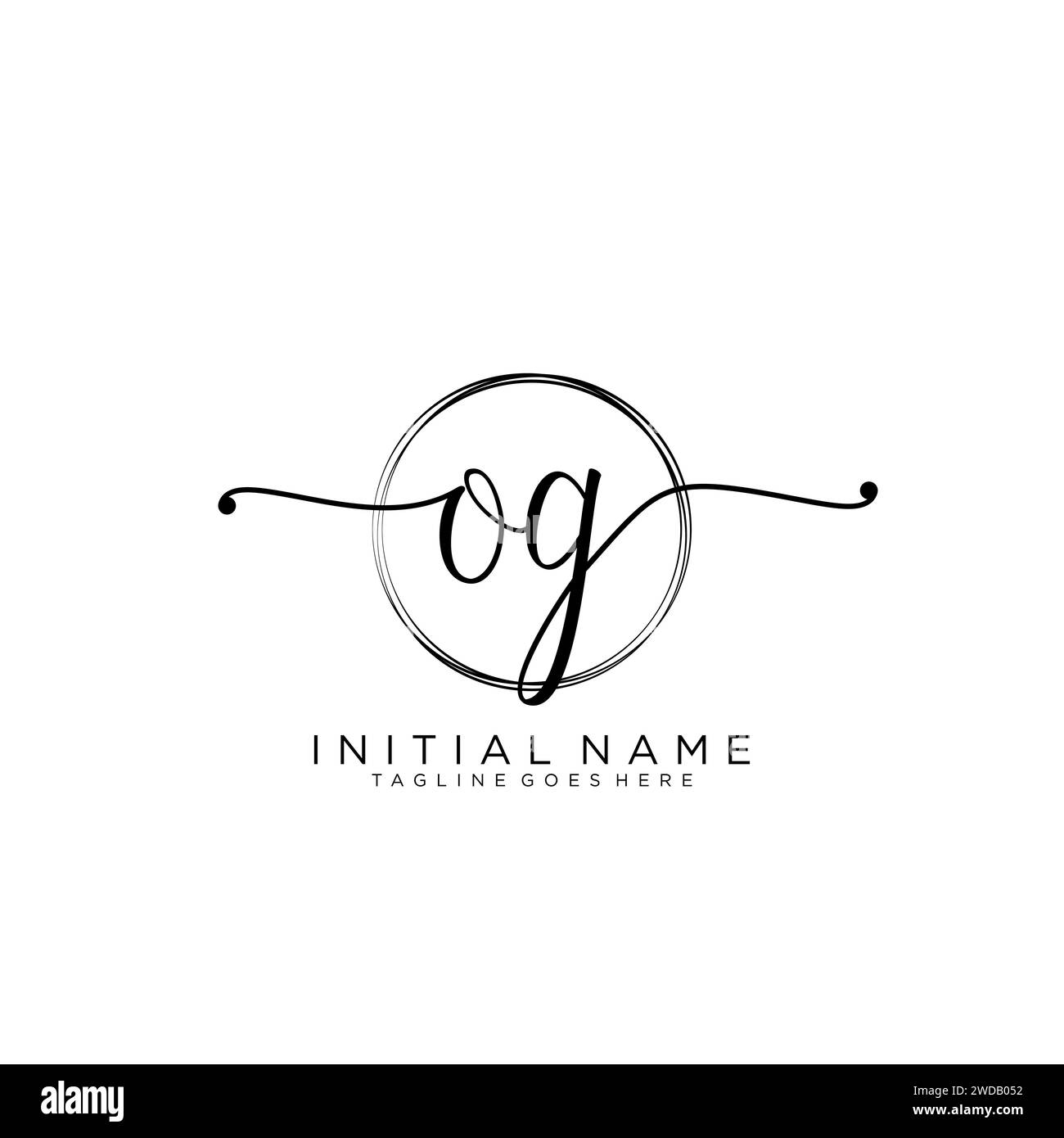 Initial og logo Cut Out Stock Images & Pictures - Alamy