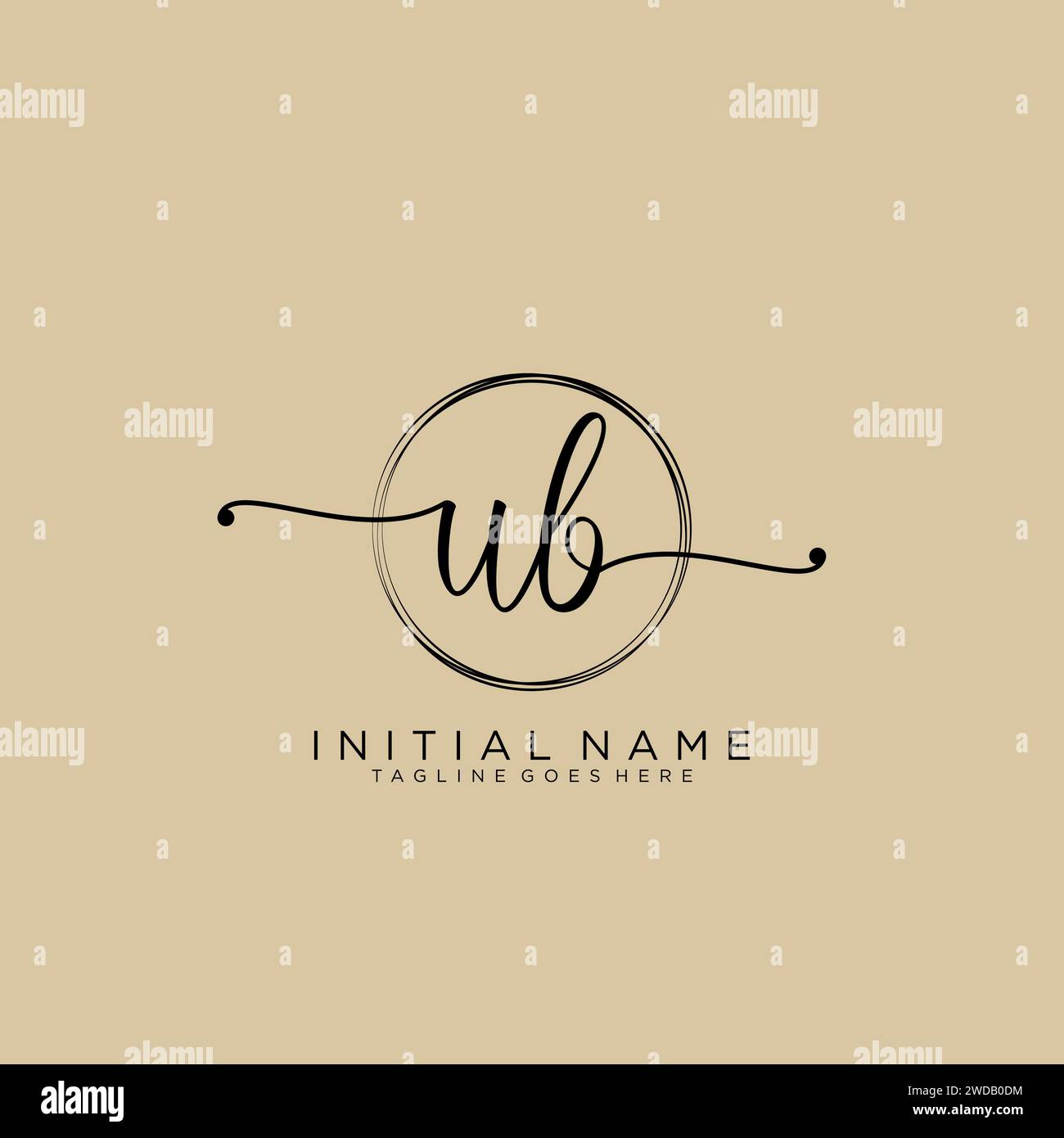 Initial ub Stock Vector Images - Alamy