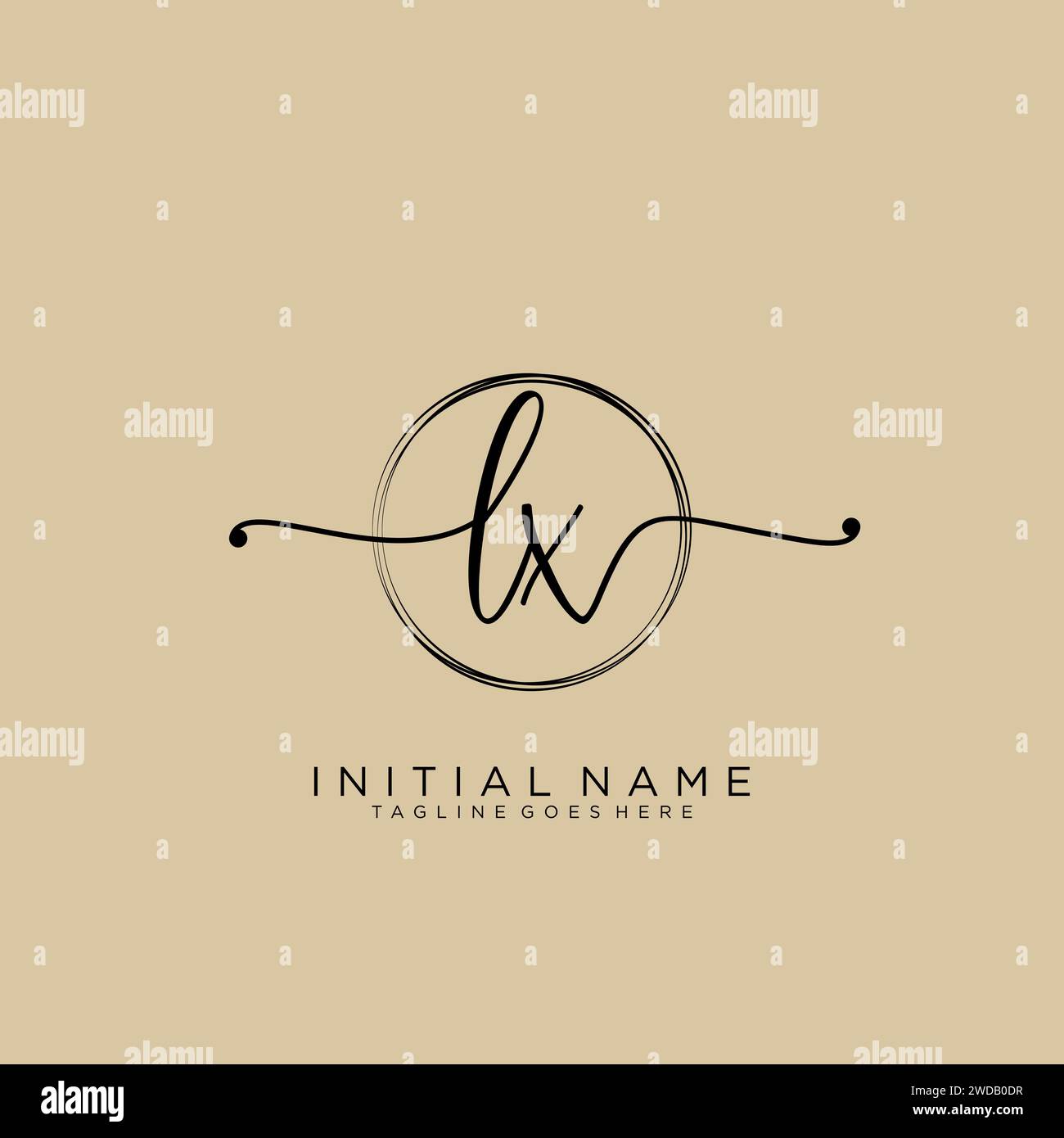 Lx logo design hi-res stock photography and images - Alamy