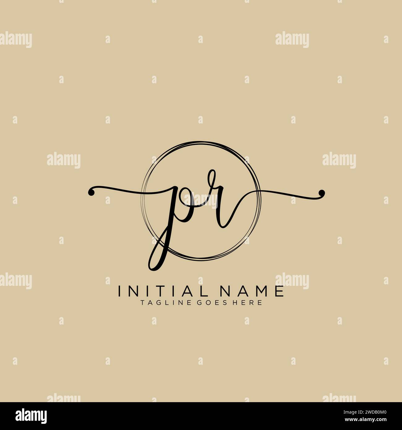 Pr initial Stock Vector Images - Alamy