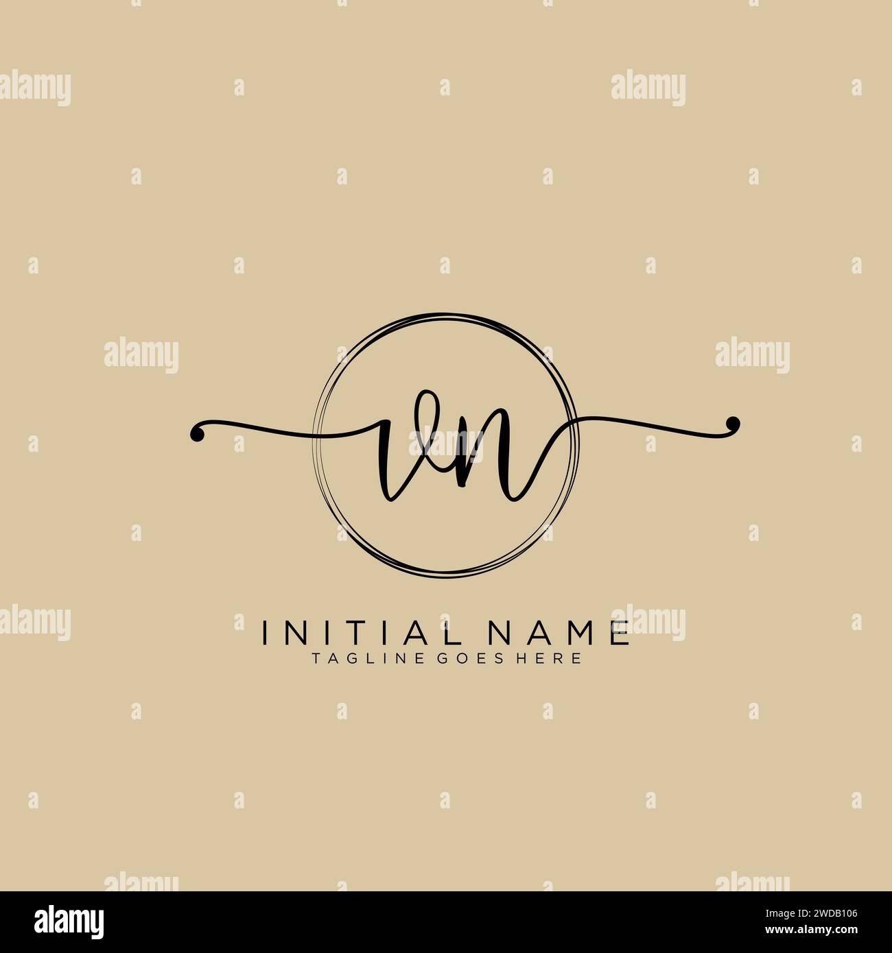 Initial vn Stock Vector Images - Alamy