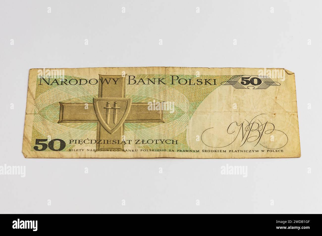 Old Poland banknote of 50 Zloty from 1988 year Stock Photo - Alamy