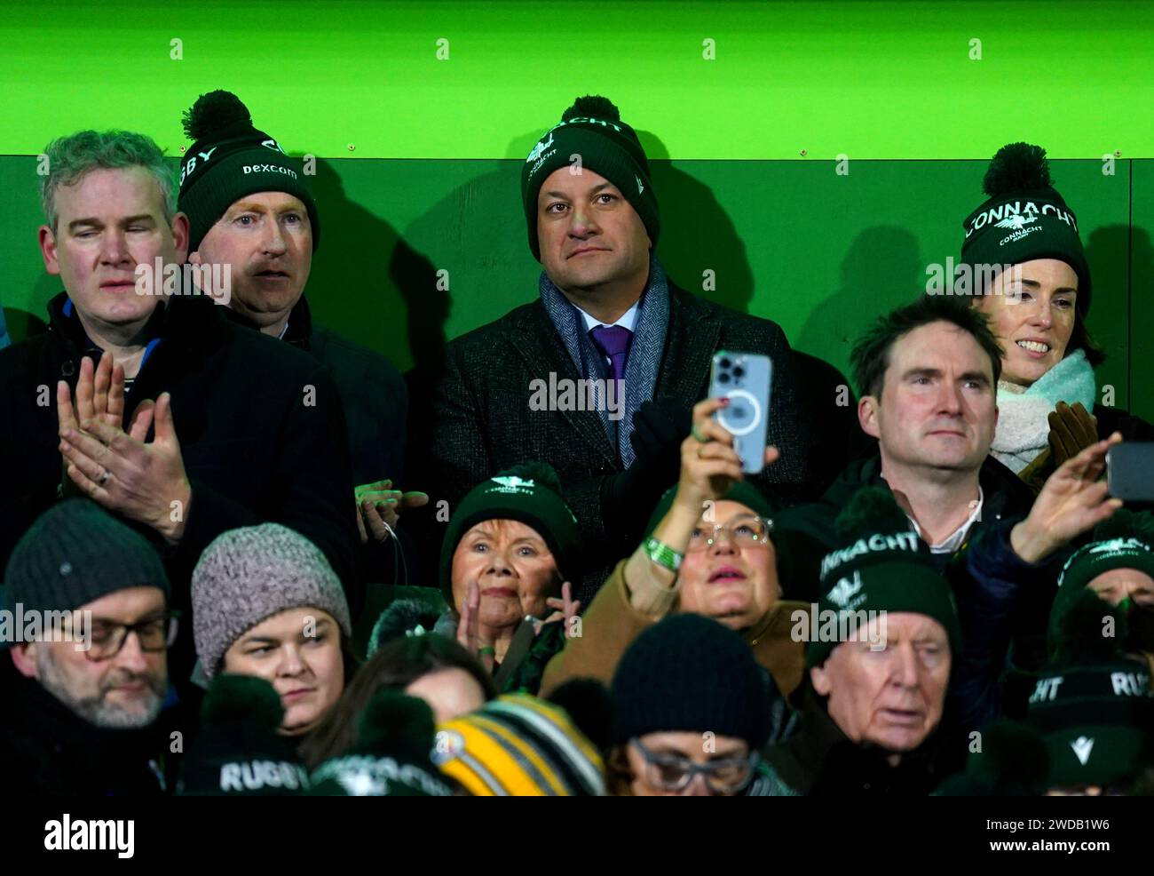 Taoiseach Leo Varadkar in the stands ahead of the Investec Champions ...