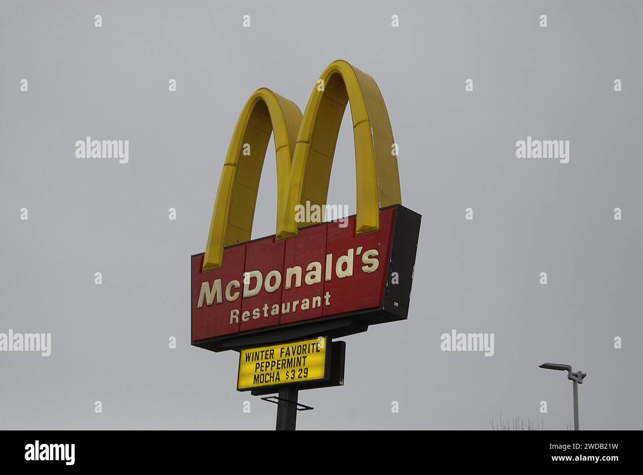 Pullman/washington State /USA 16 January 2016 McDonalds fast food ...