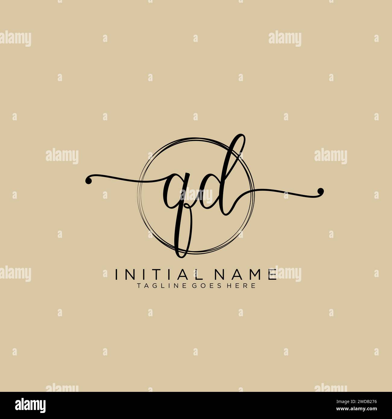 Initial qd hi-res stock photography and images - Alamy