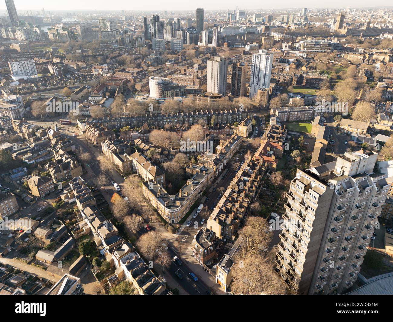 Vauxhall and Kennington area, Lambeth, South London Stock Photo - Alamy