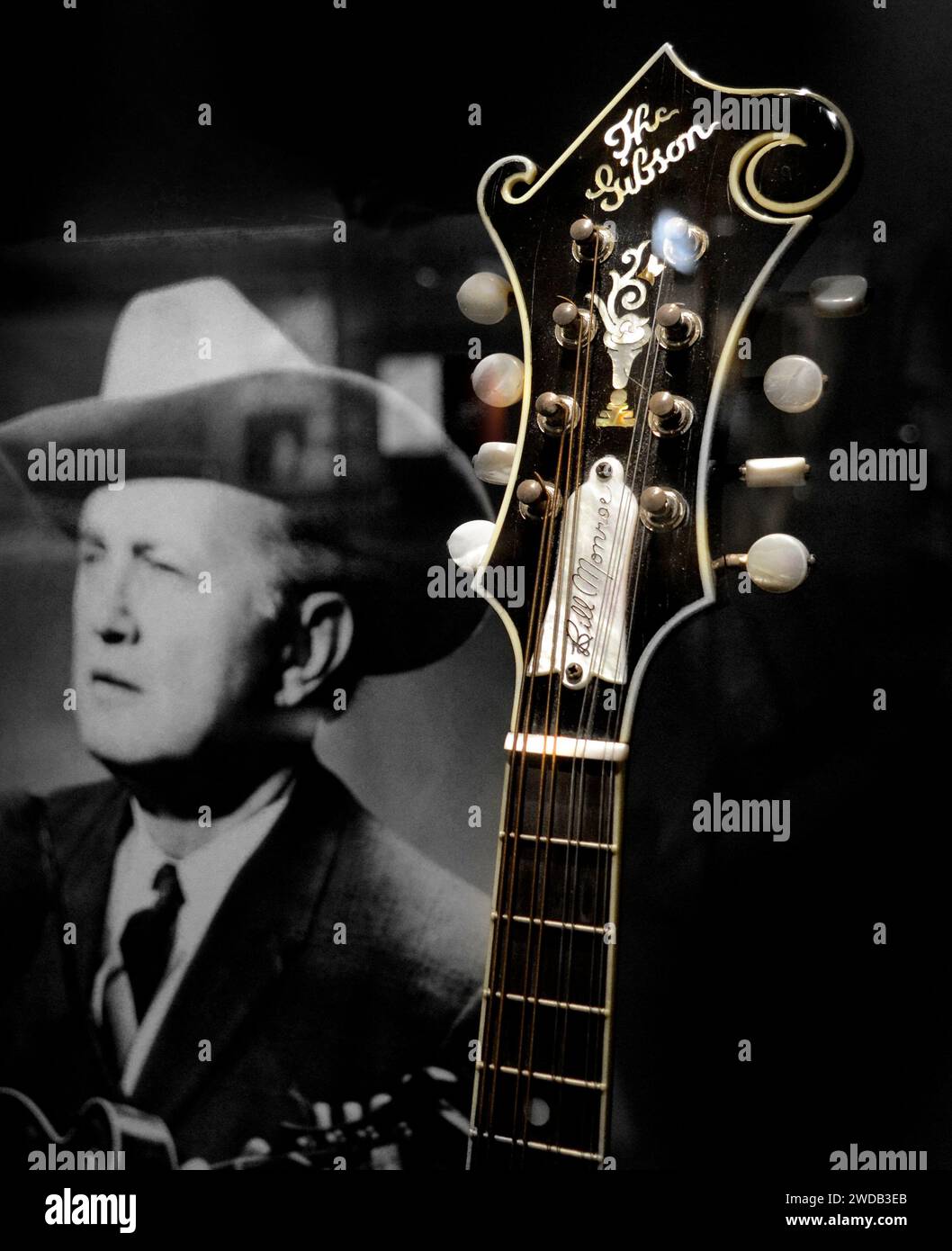 A mandolin which once belonged to bluegrass music pioneer Bill Monroe ...