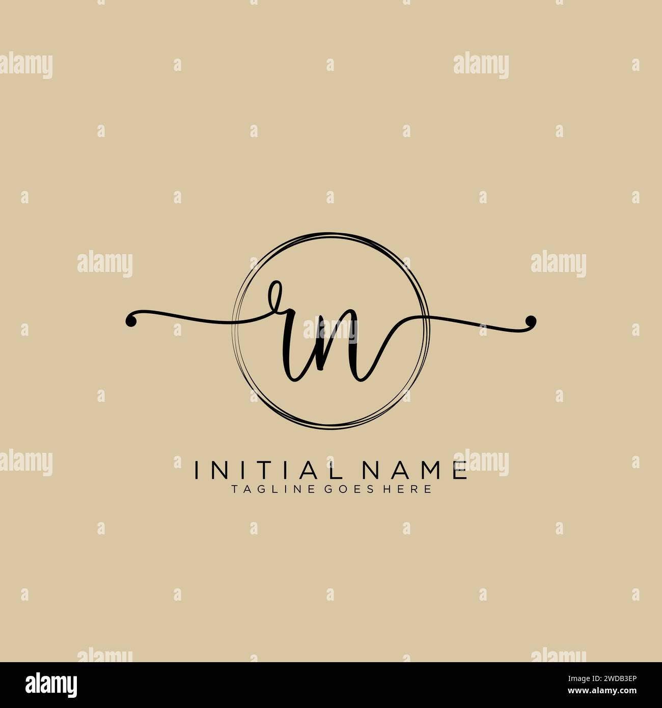 Rn clean logo Stock Vector Images - Alamy