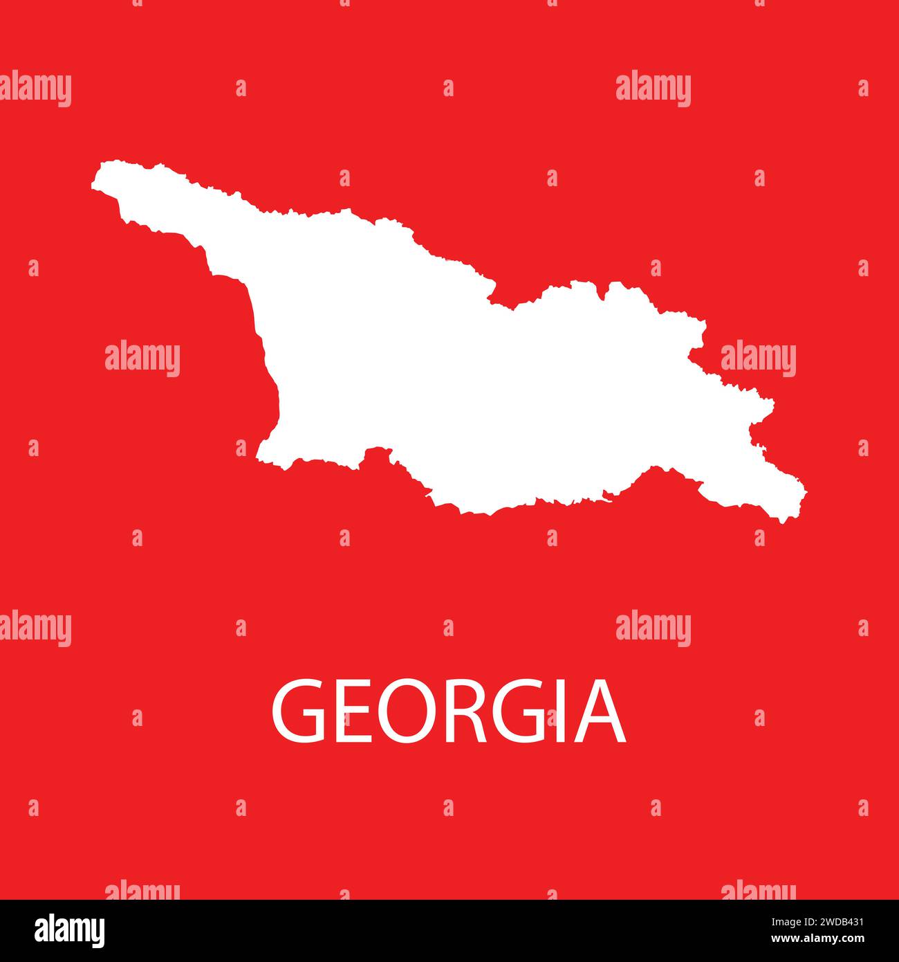 Georgia map vector vectors hi-res stock photography and images - Alamy