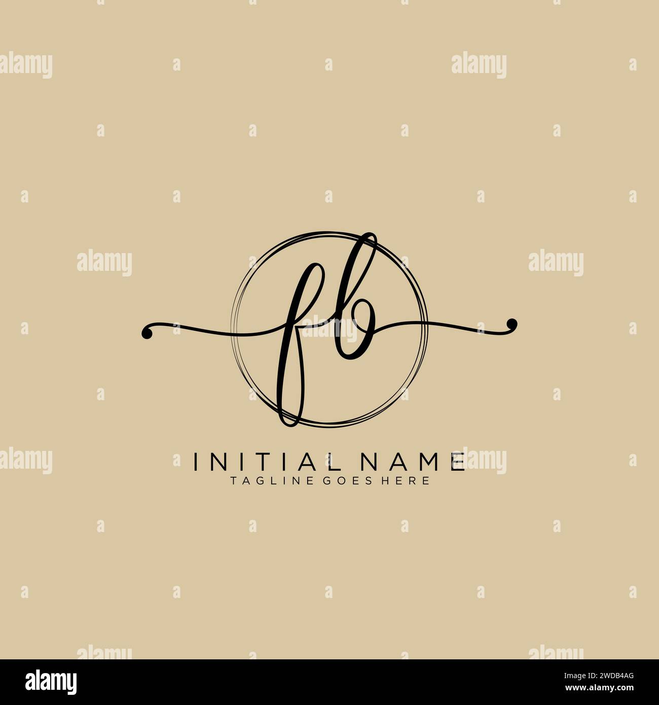 Fb modern logo Stock Vector Images - Alamy