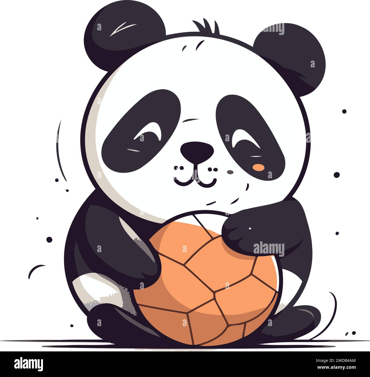 Cartoon funny baby panda holding hi-res stock photography and images ...
