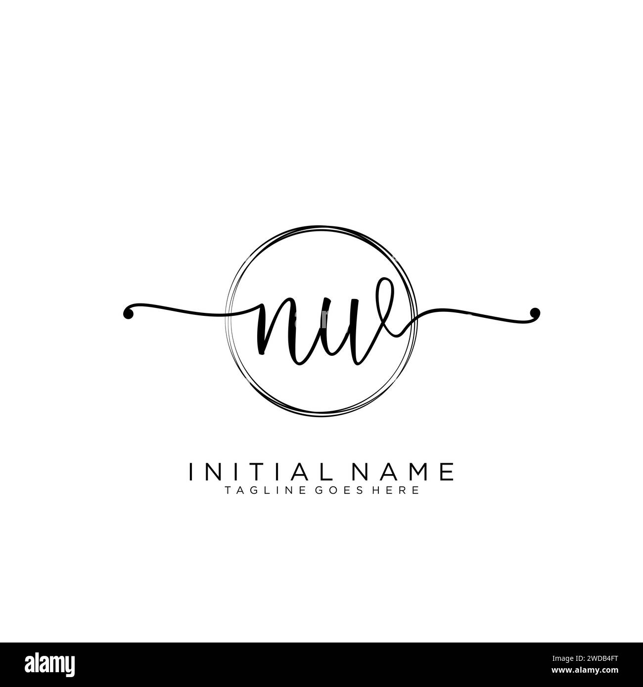 Nw initial logo hi-res stock photography and images - Alamy