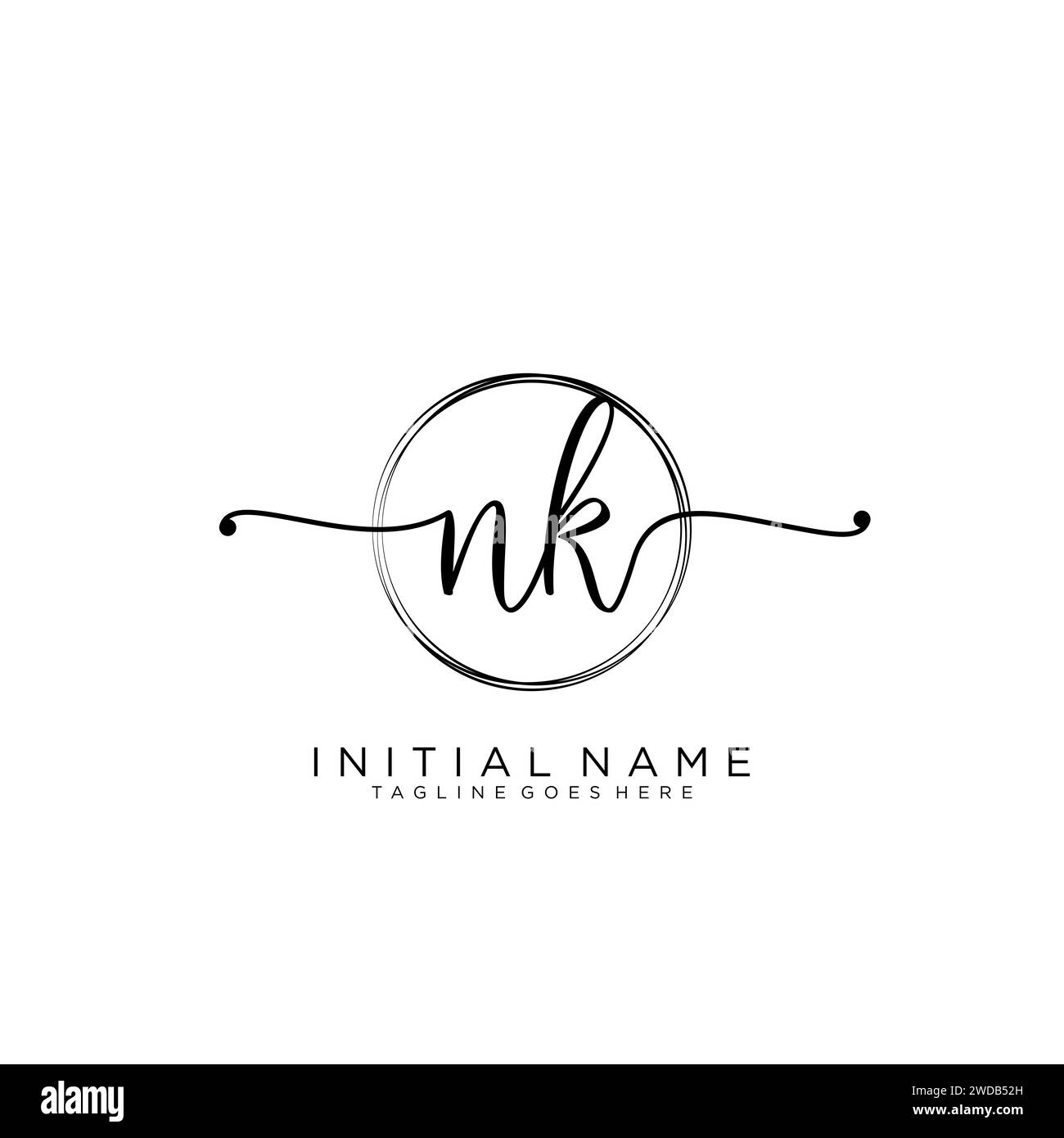 Initial letter nk hi-res stock photography and images - Alamy