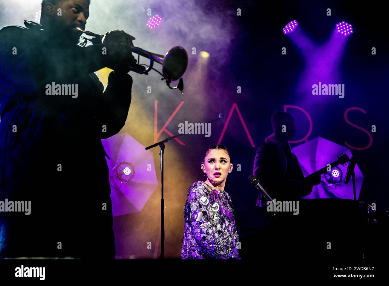 GRONINGEN - The Dutch singer and pianist Karsu during a performance at ...