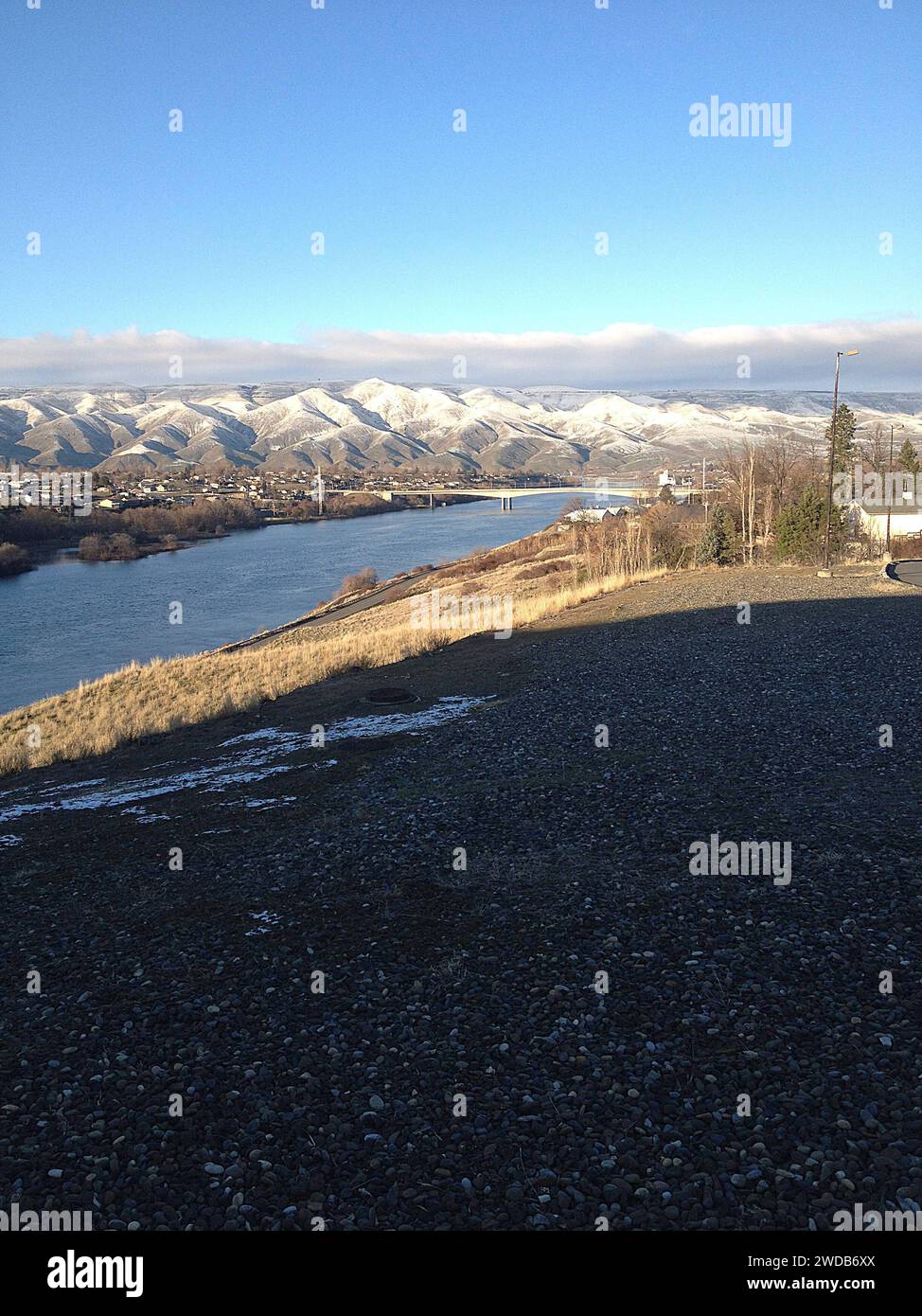 Lewiston /Idaho /USA 31 December 2015 View from Lewiston valley to ...