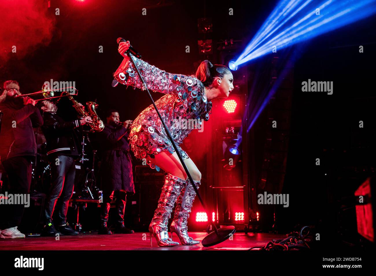 GRONINGEN - The Dutch singer and pianist Karsu during a performance at ...