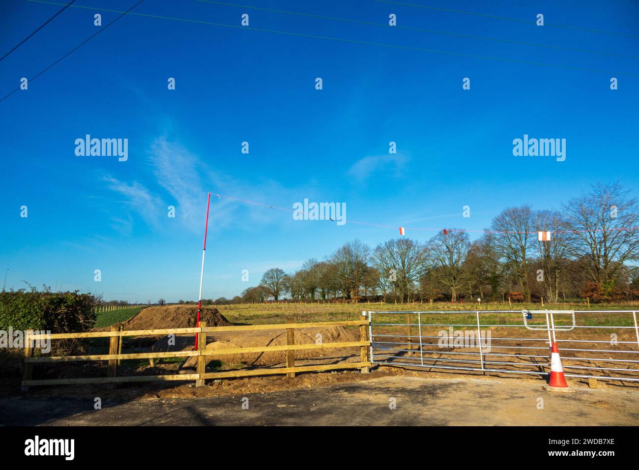 The Hornsea Three onshore cable corridor Stock Photo - Alamy