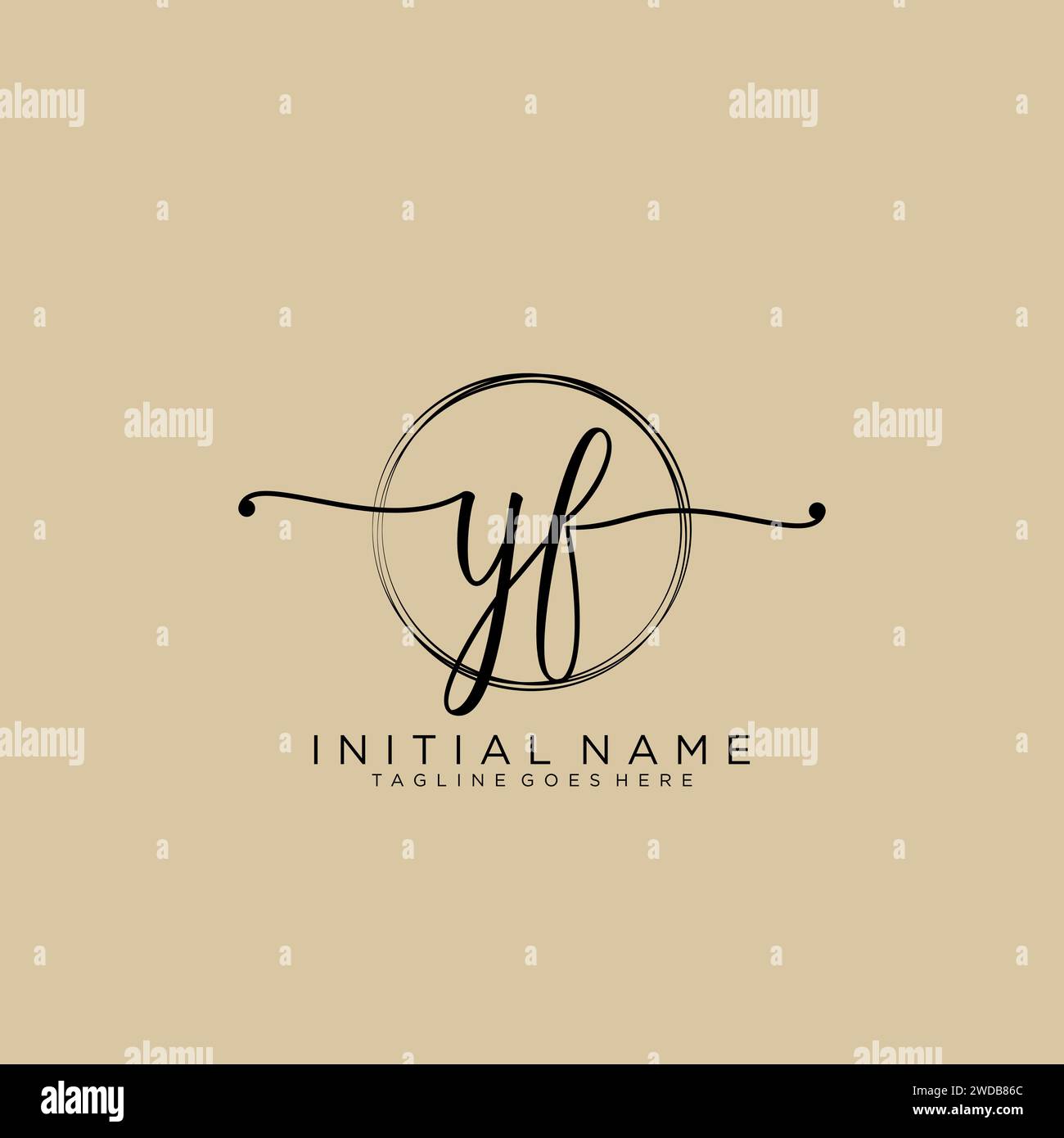 Initial yf logo hi-res stock photography and images - Alamy