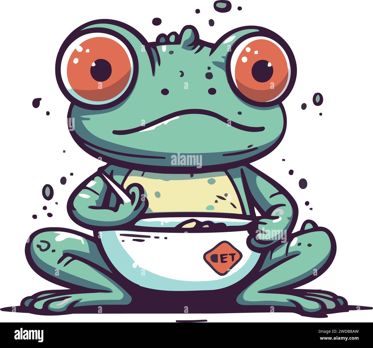 Frog soup Stock Vector Images - Alamy