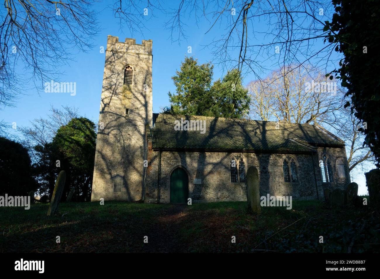 Church, Little Witchingham Norfolk Stock Photo - Alamy