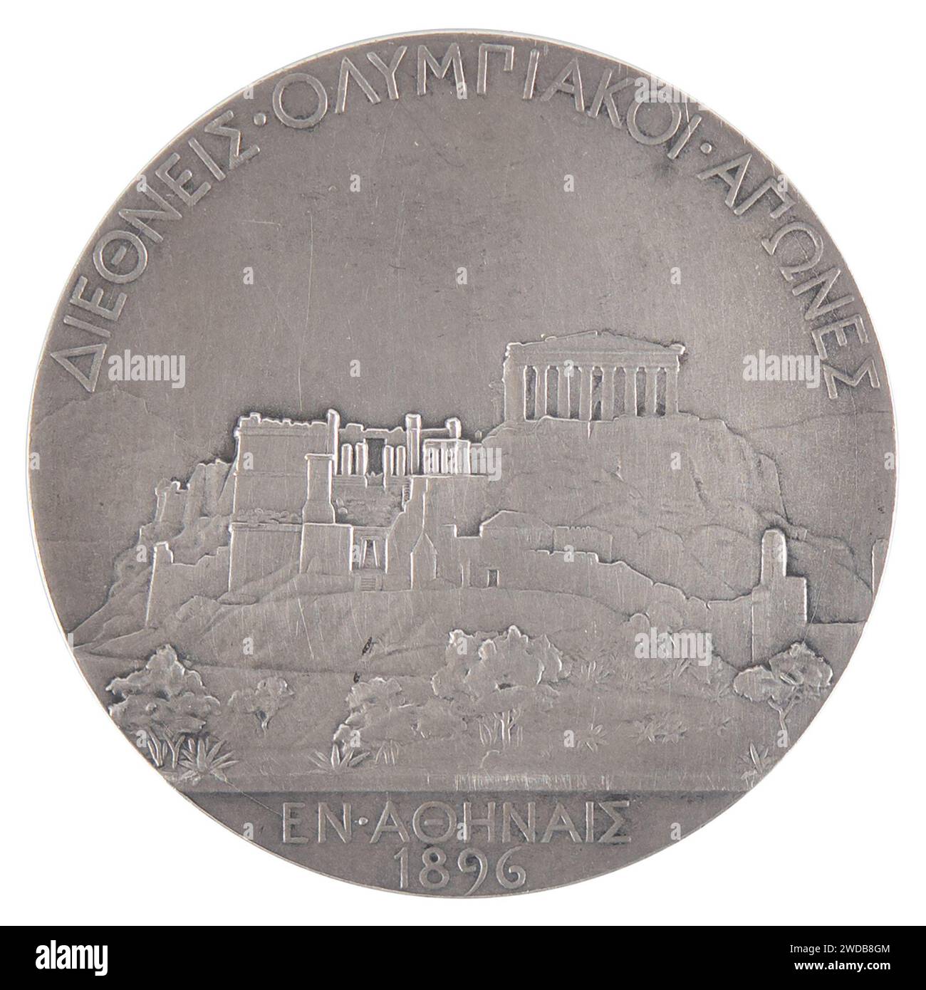 London, England, UK. 19th Jan, 2024. Rare Athens 1896 Olympics Silver ...