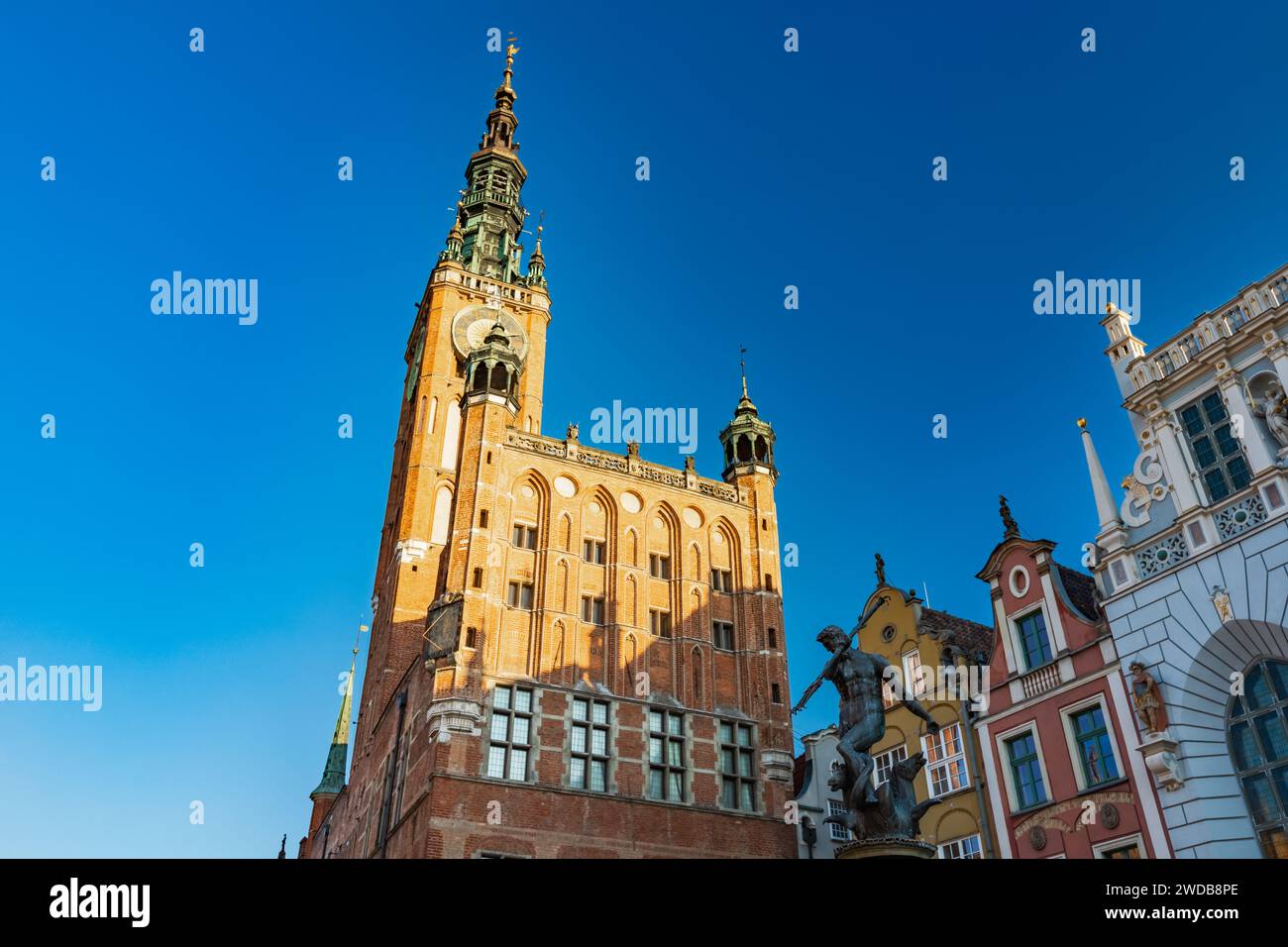 Gdansk, Poland - September 6 2023: Beautiful red brick facade of big ...