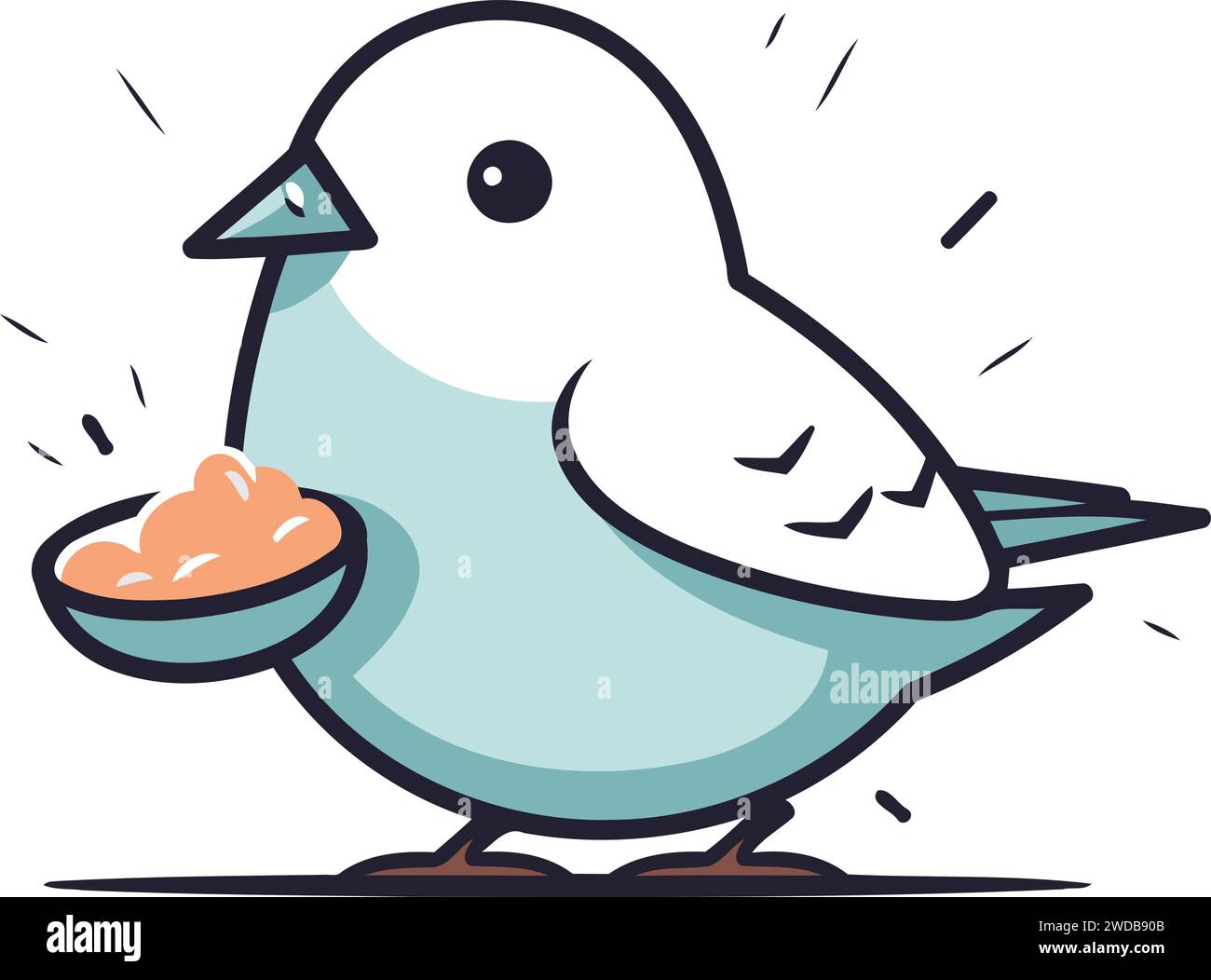 Dove food Stock Vector Images - Alamy