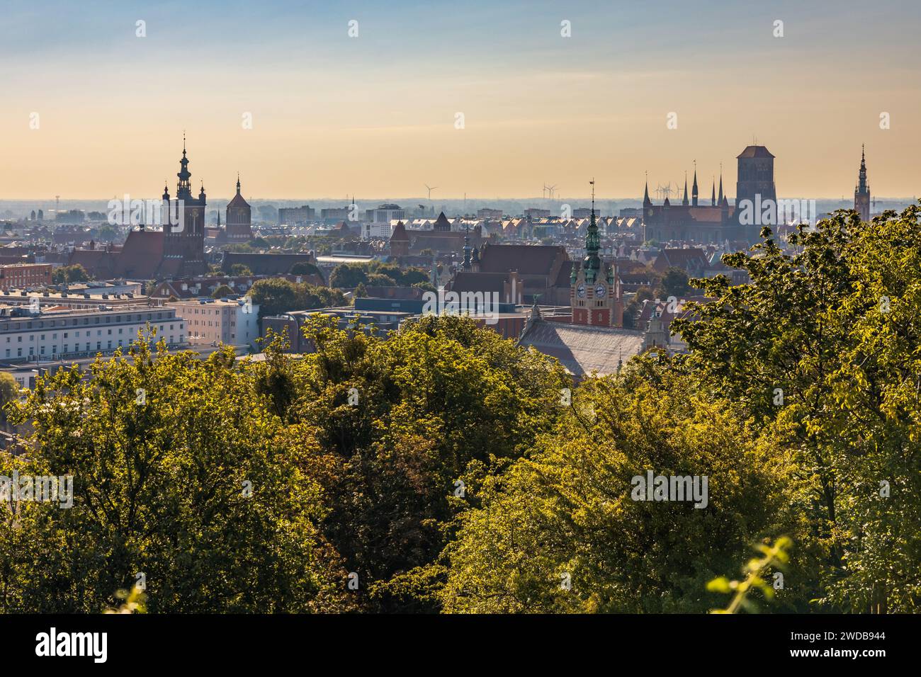 Gdansk, Poland - September 6 2023: Beautiful morning cityscape of ...