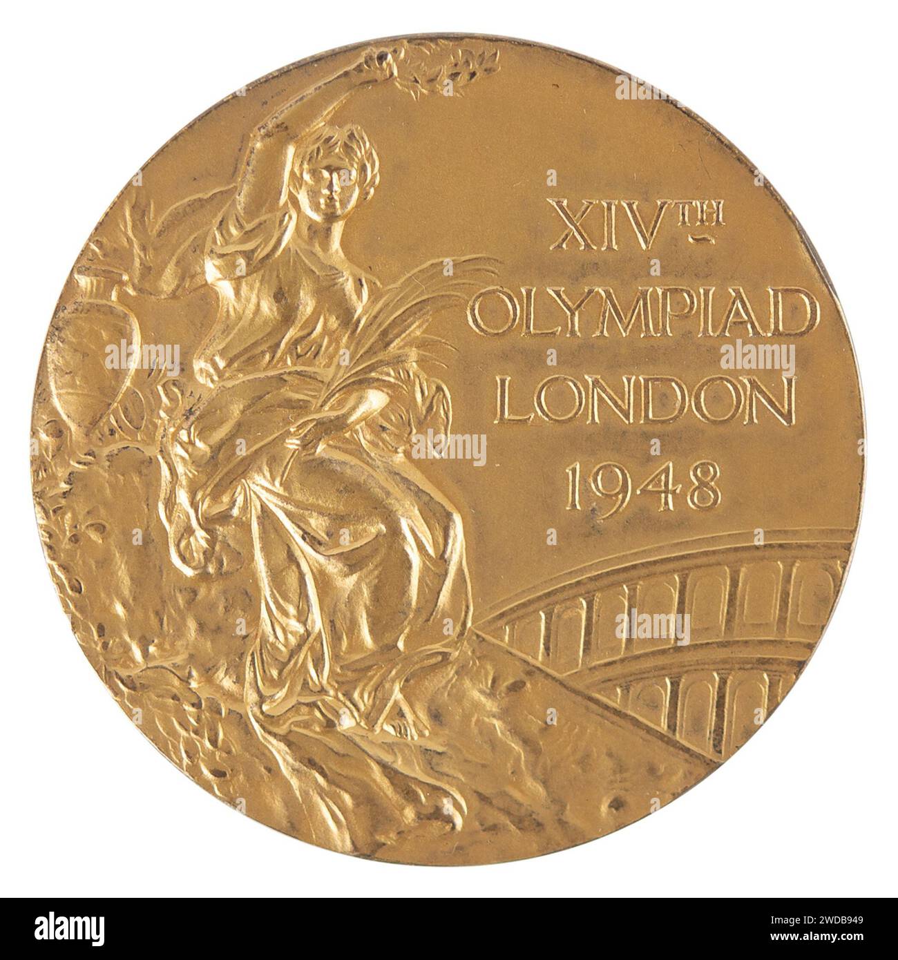 London, England, UK. 19th Jan, 2024. 1948 London Summer Olympics silver ...