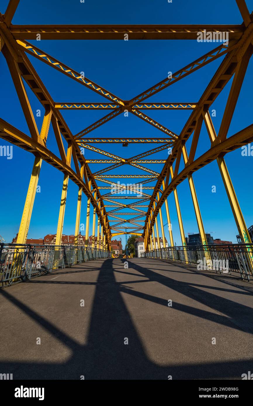 Gdansk, Poland - September 6 2023: Beautiful yellow construction bars ...