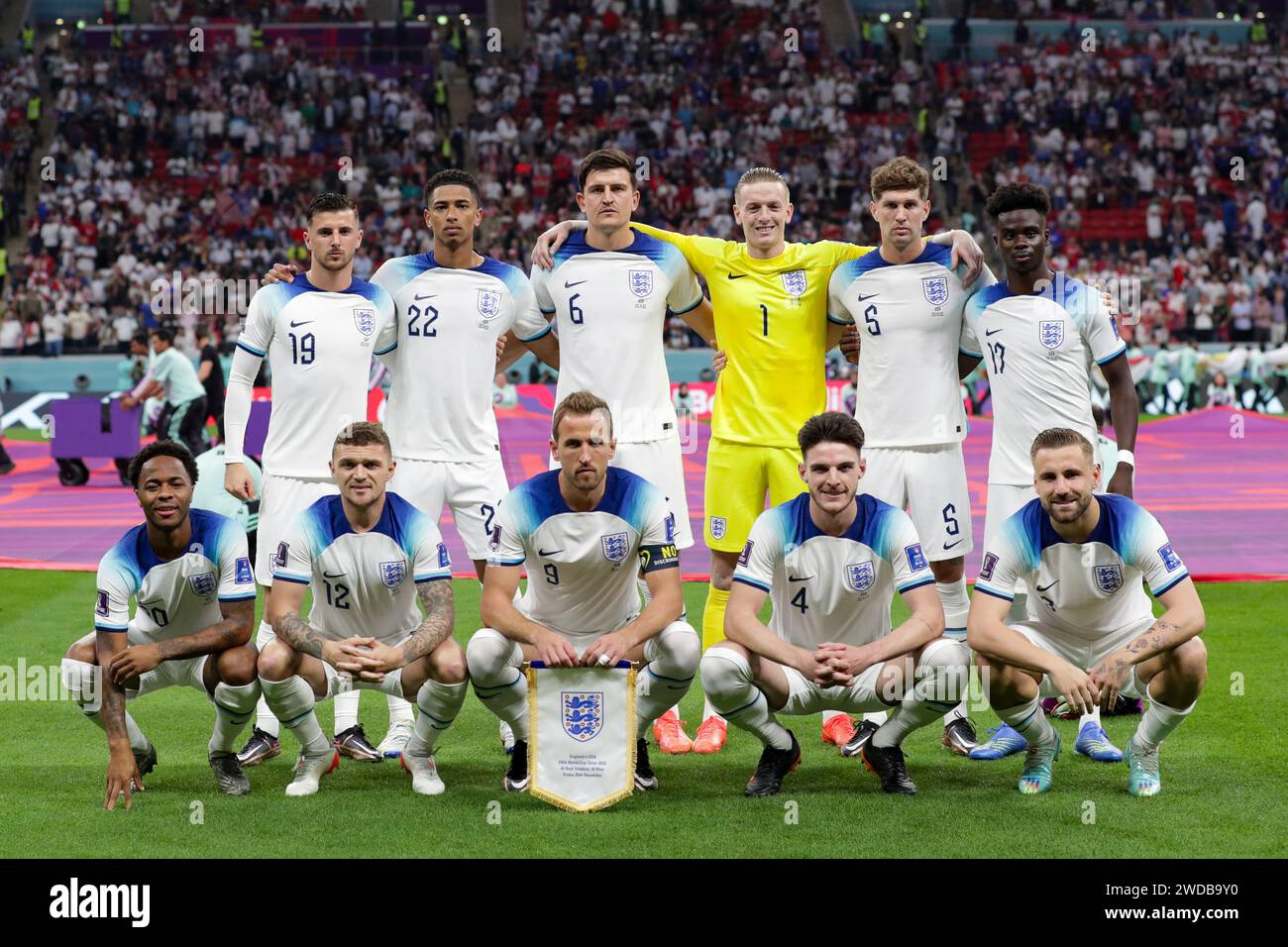 Team of England seen during the FIFA World Cup Qatar 2022 Final match ...