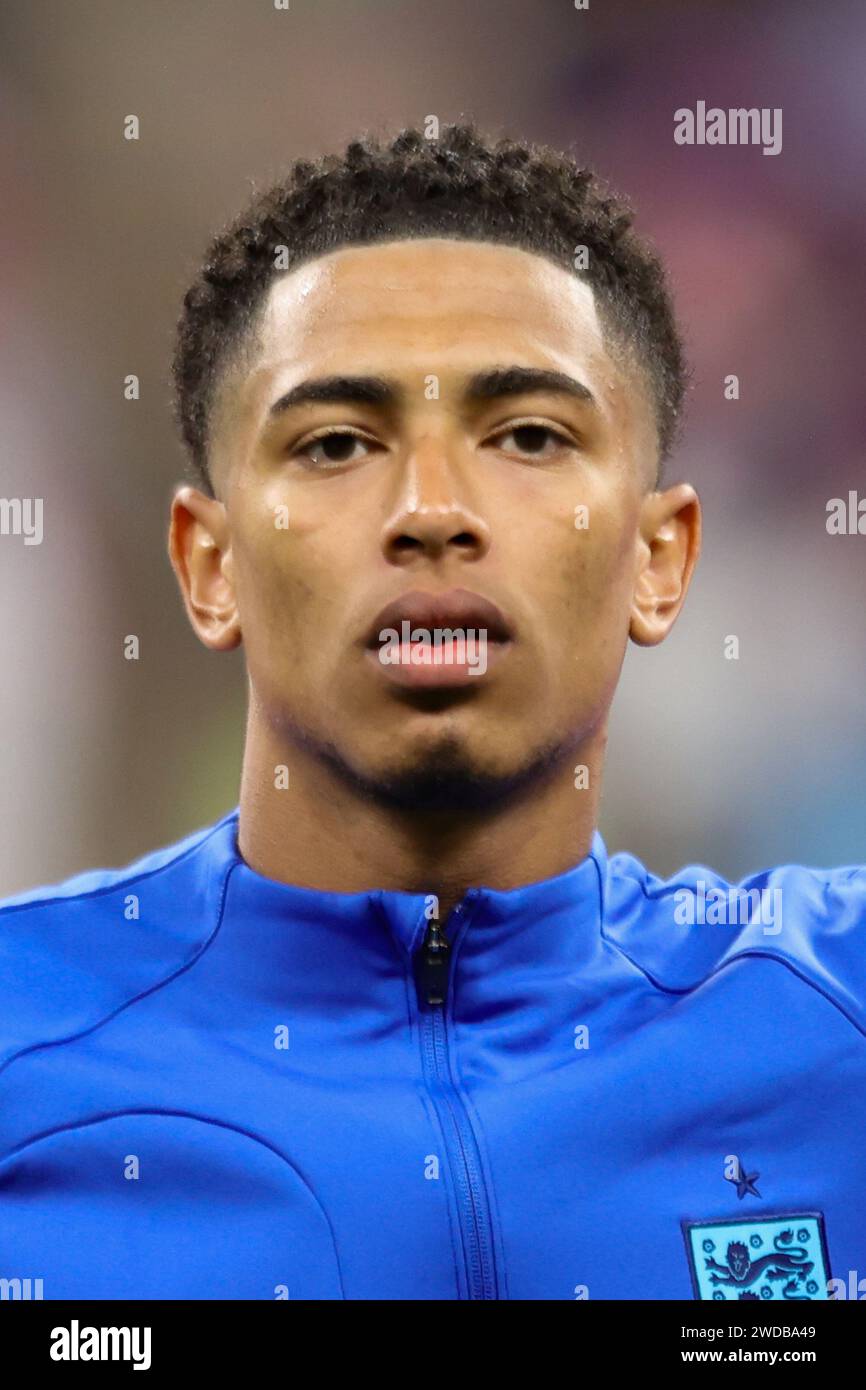 Jude Bellingham of England seen in action during the FIFA World Cup Qatar 2022 Final match ...