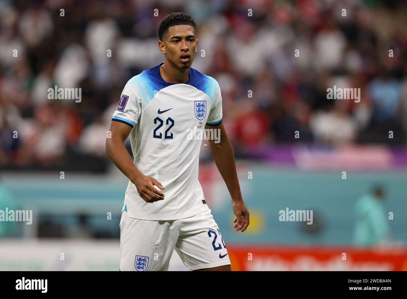Jude Bellingham of England seen in action during the FIFA World Cup ...