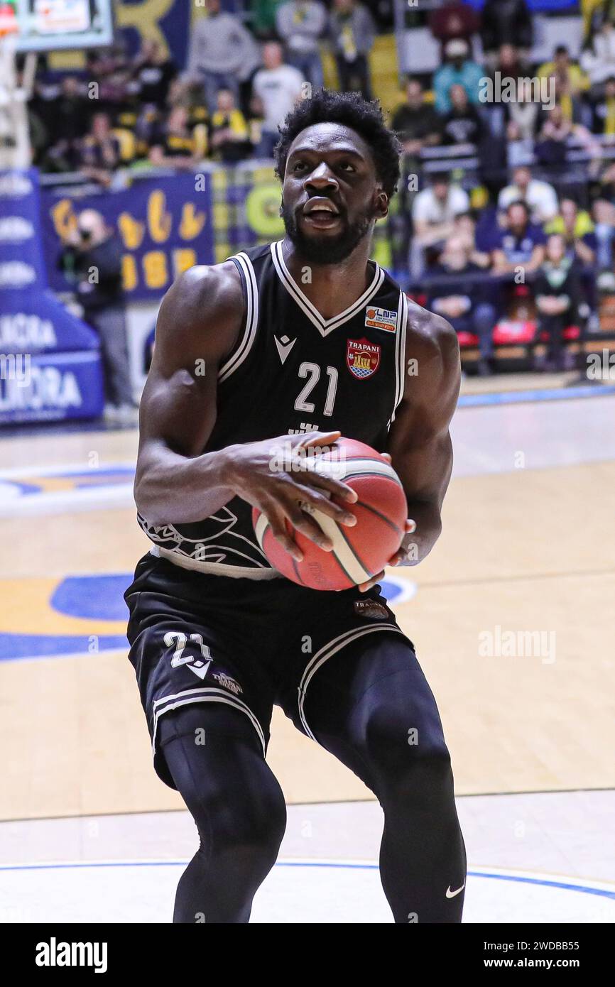 Turin, Italy. 19th Jan, 2024. #21 Joseph Yantchoue Mobio (Trapani Shark ...