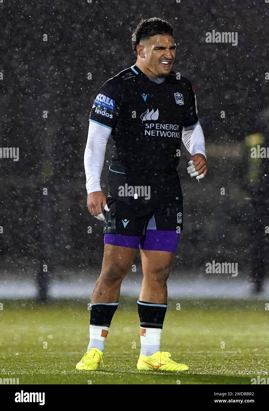 Glasgow Warriors' Sione Tuipulotu during the Investec Champions Cup ...