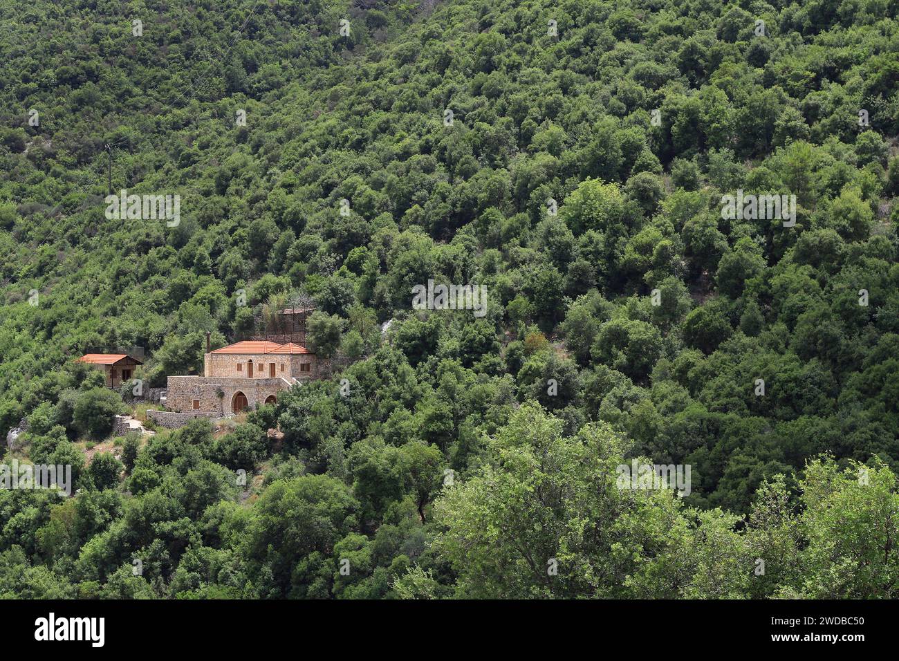 An isolated house in the Lebanese mountains Stock Photo - Alamy