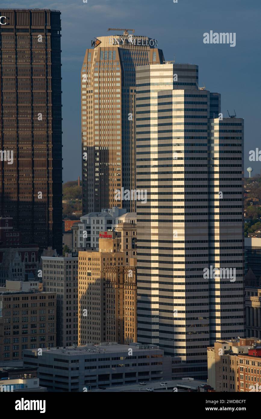 Pittsburgh, Pa. downtown skyline. Three rivers city Stock Photo - Alamy