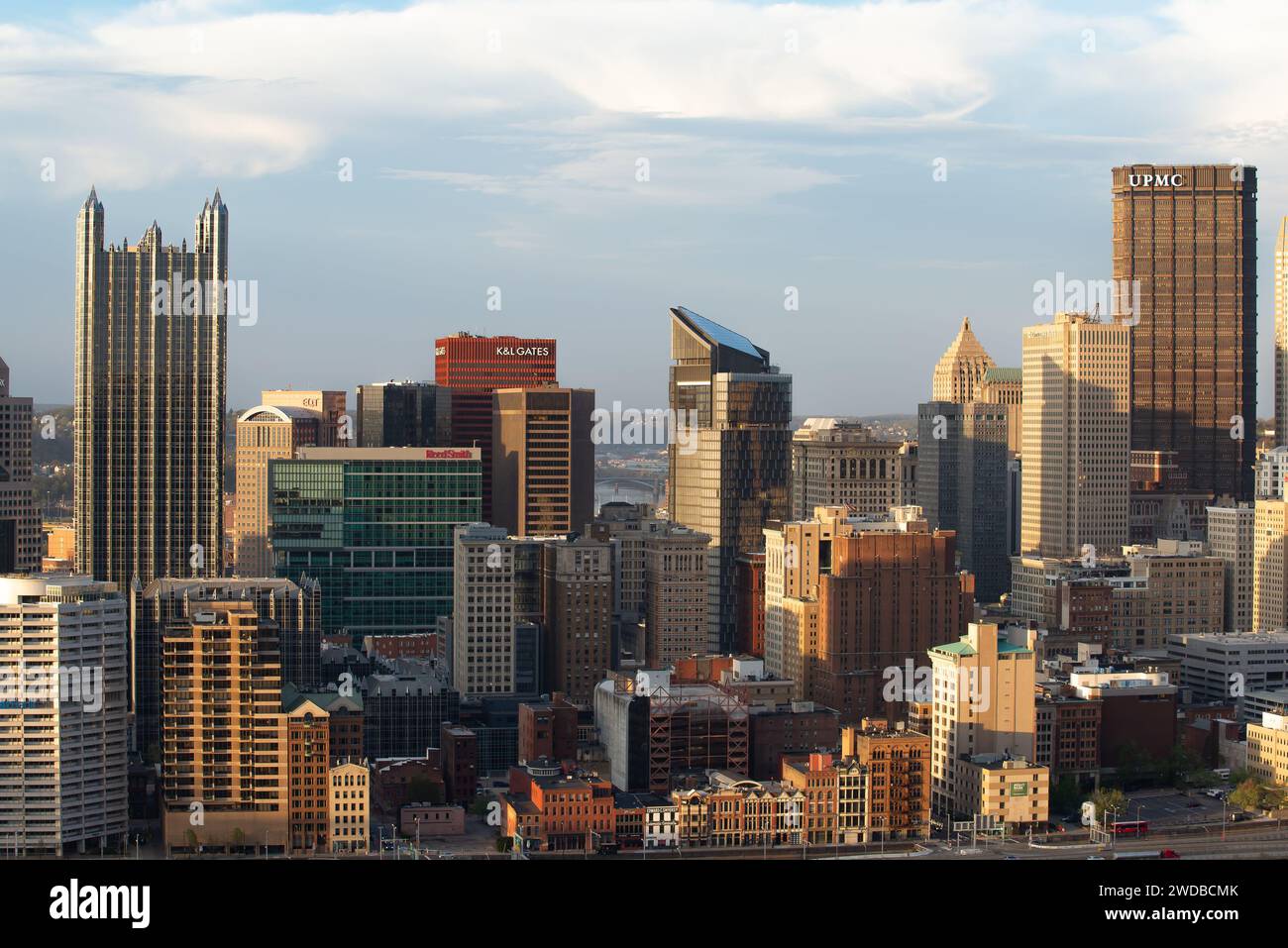 Pittsburgh, Pa. downtown skyline. Three rivers city Stock Photo - Alamy