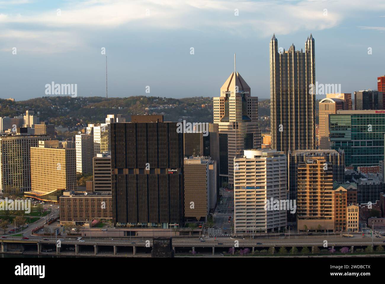 Pittsburgh, Pa. downtown skyline. Three rivers city Stock Photo - Alamy