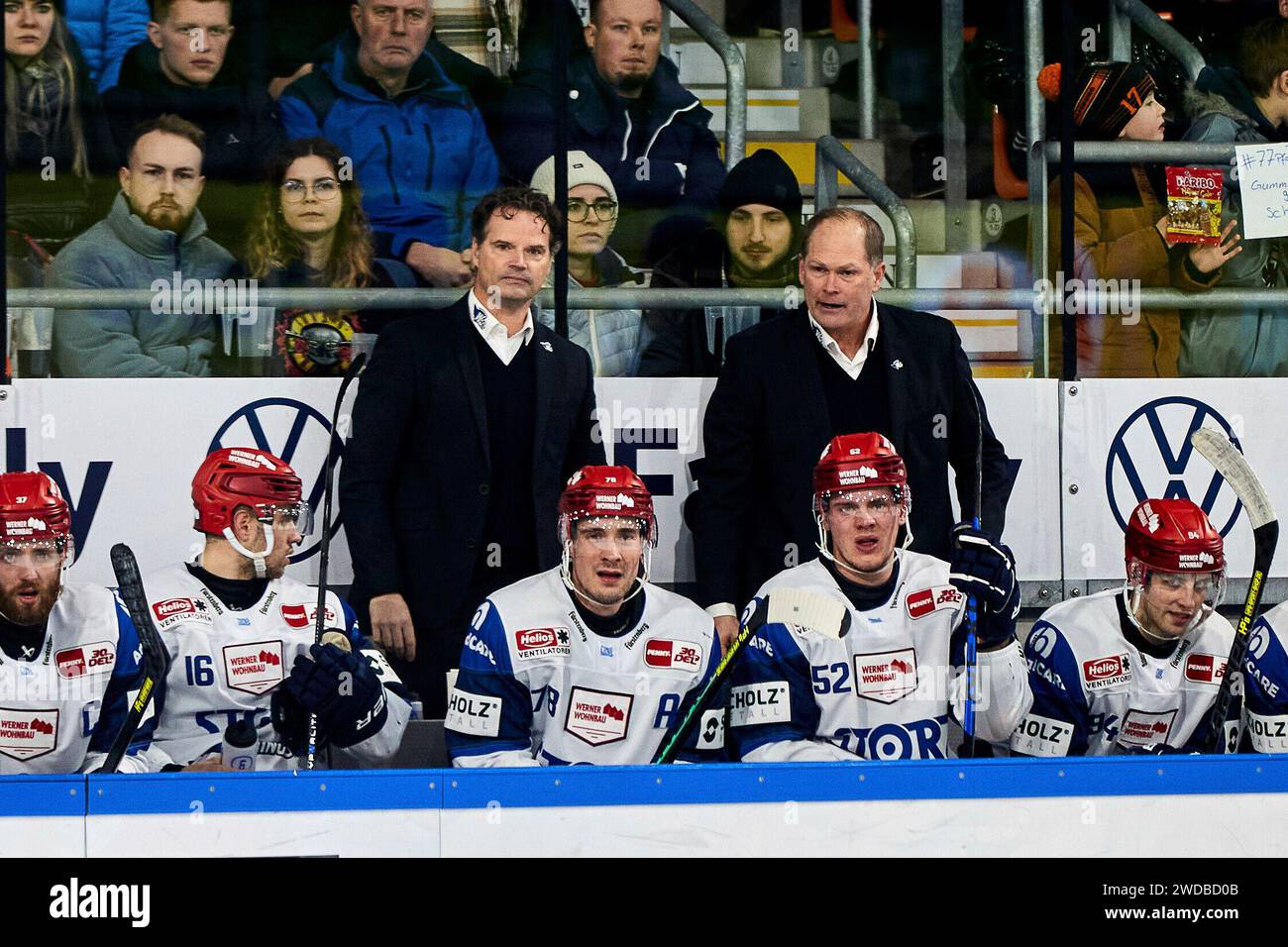Wolfsburg, Deutschland. 19th Jan, 2024. Steve Walker (Schwenninger Wild ...