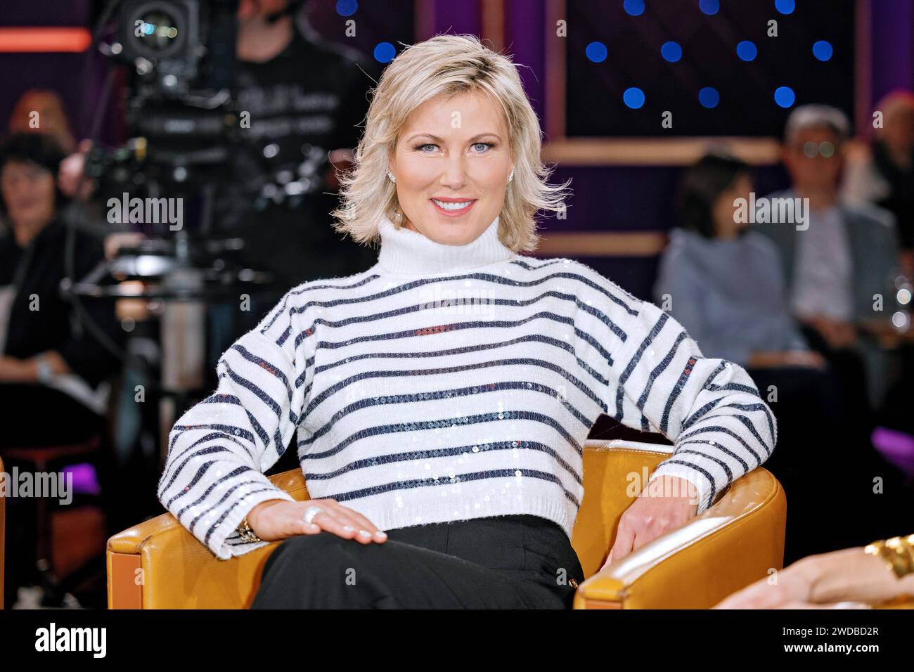 MDR - Riverboat. Moderatorin Kamilla Senjo anläßlich der Aufzeichnung ...