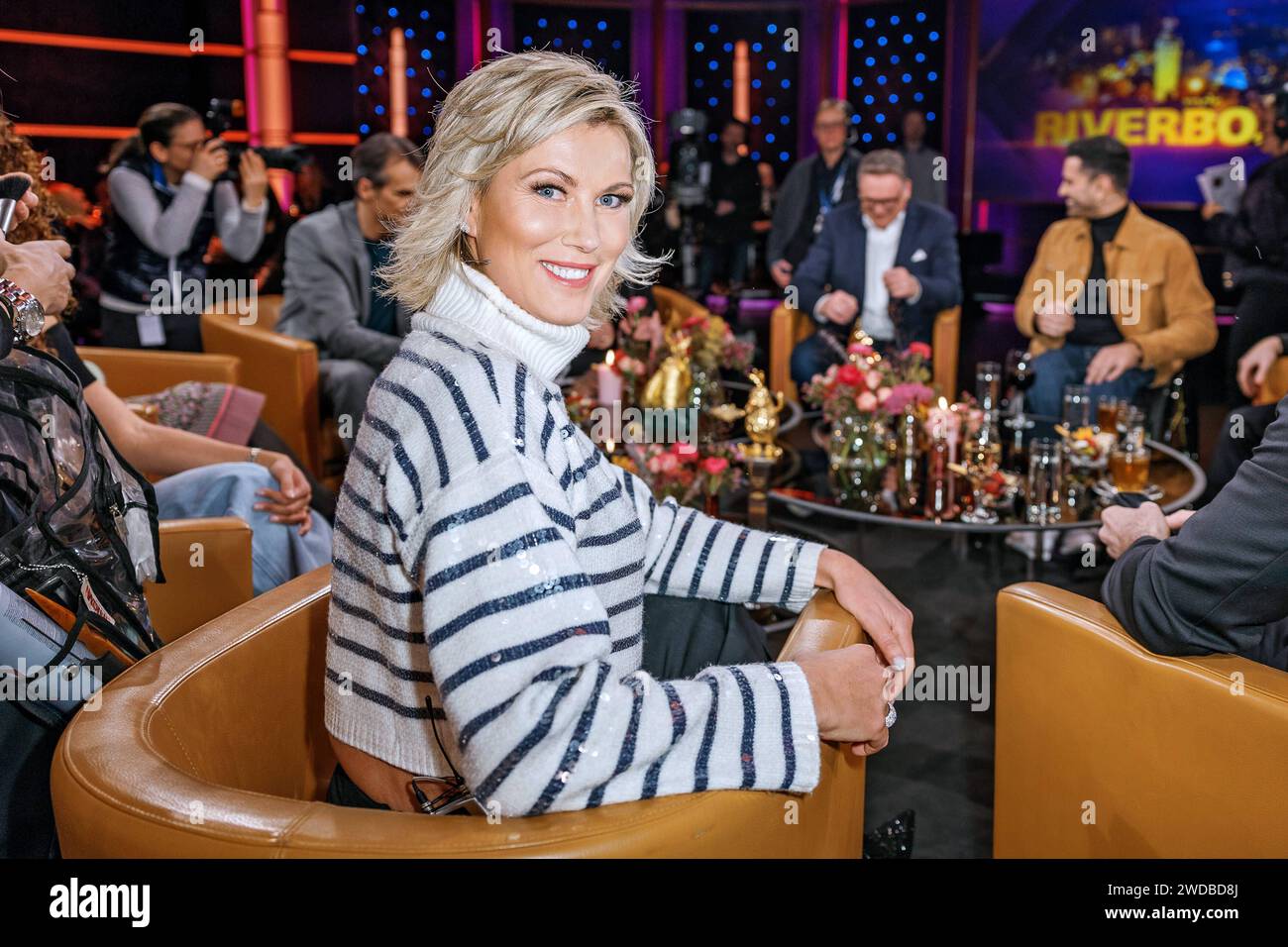 MDR - Riverboat. Moderatorin Kamilla Senjo anläßlich der Aufzeichnung ...