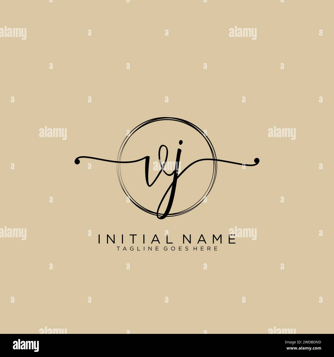 Letter vj logo hi-res stock photography and images - Alamy