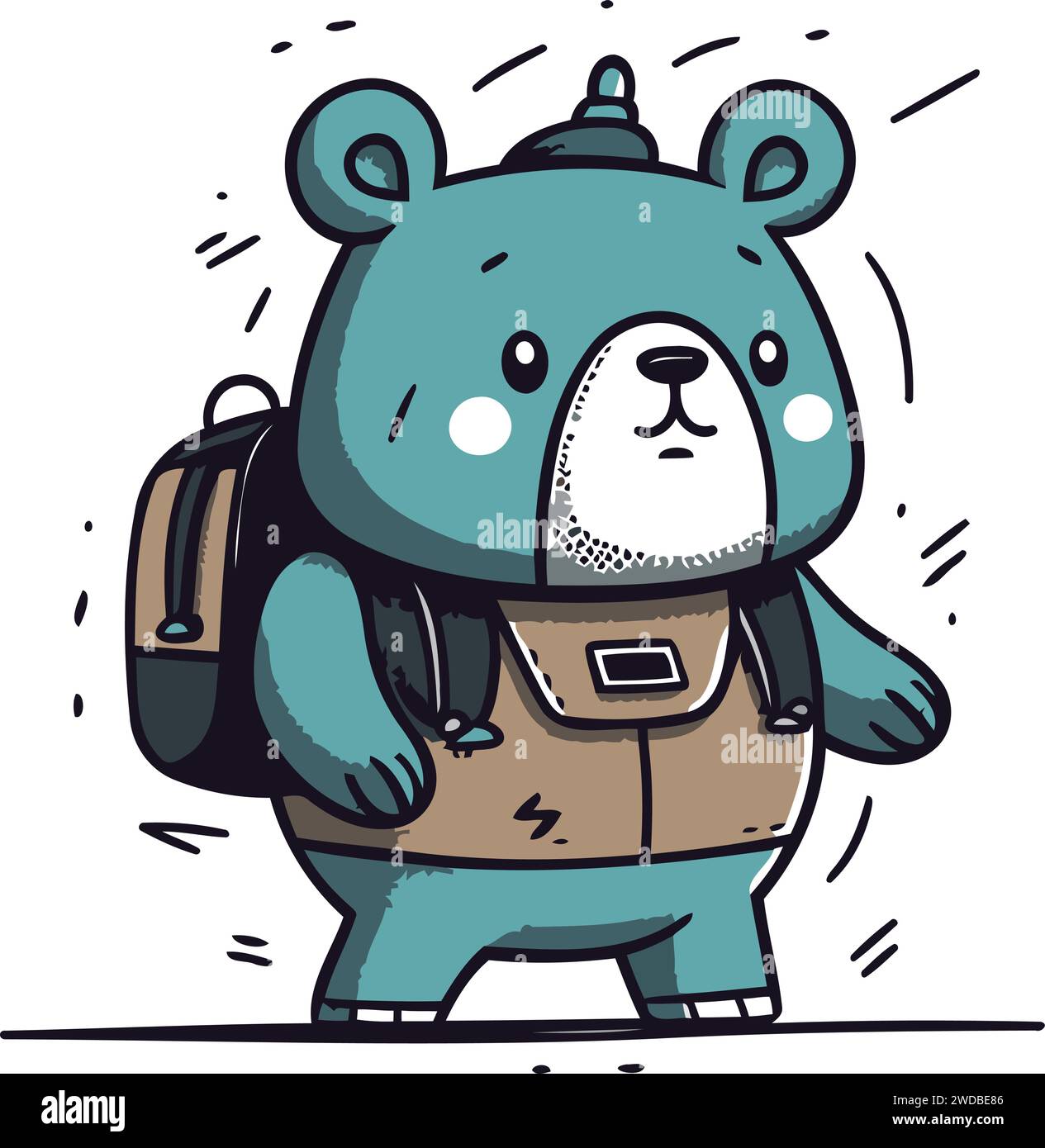 Bear backpack Stock Vector Images - Alamy